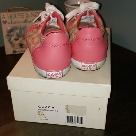 Coach | Shoes | Coach Poppy Barrett Dream Multi Sig C Sneakers 7 | Poshmark